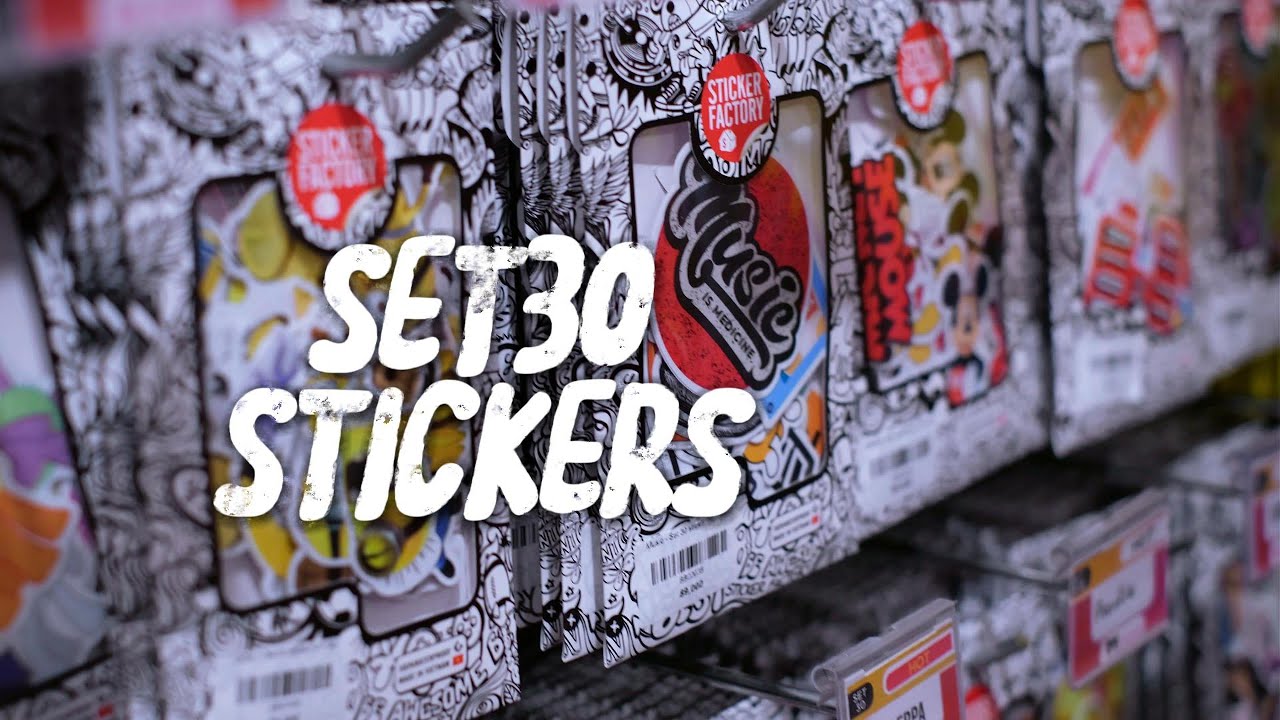 [SET 30 STICKERS] Waterproof Die-cut sticker | STICKERFACTORY.VN - YouTube