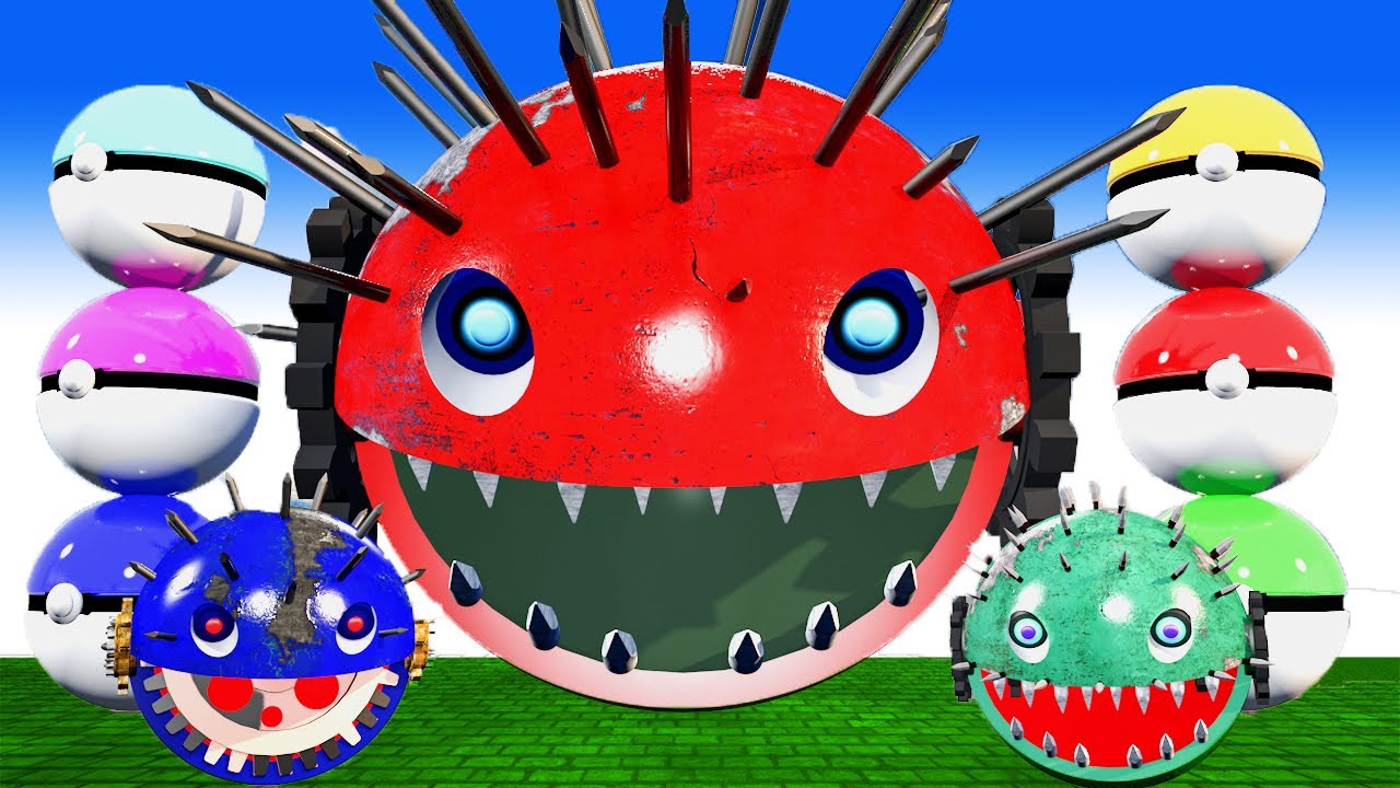 ROBOT PACMAN VS MS PACMAN VS SPIDER PACMAN MONSTER IN POKEMON A NEW ...