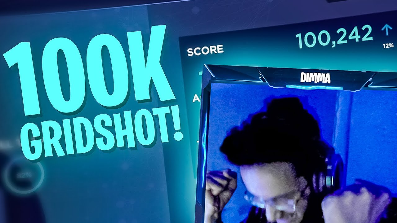 100K ON AIMLABS GRIDSHOT! My New High Score In Aimlabs! - YouTube