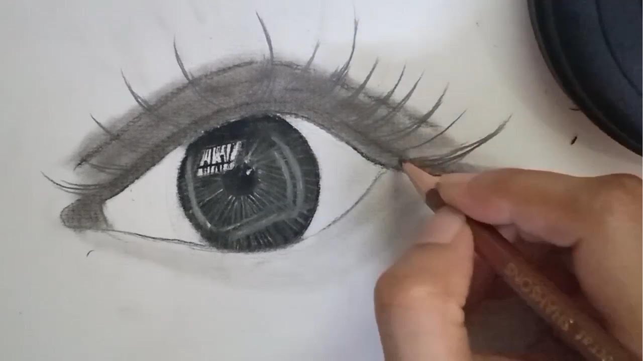 How to draw a realistic eye with teardrop for Beginners | Easy Way To ...
