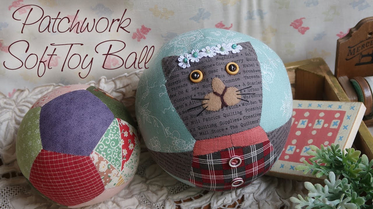 (무료패턴) 퀼트 장난감공 만들기 │ Patchwork Soft Toy Ball │Free Pattern │ How To ...