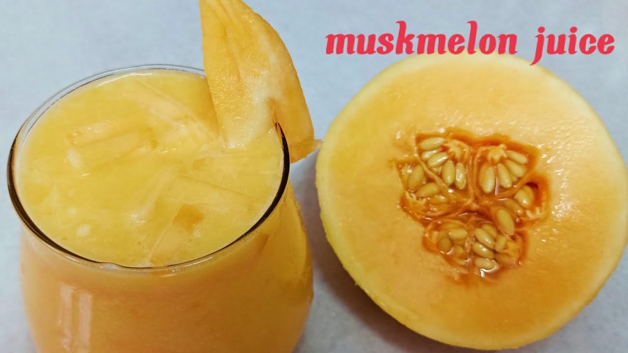 Muskmelon fruit juice || quick and easy kharbuja juice making process ...