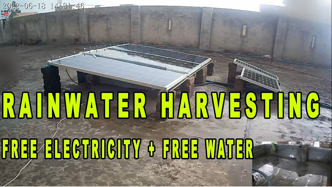 RAINWATER HARVESTING FROM SOLAR PANELS. HOW TO HARVEST RAINWATER. SOLAR ...