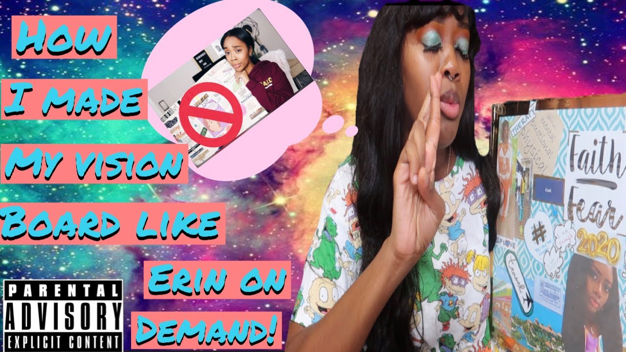 How I made my vision board like erin on demand ! - YouTube