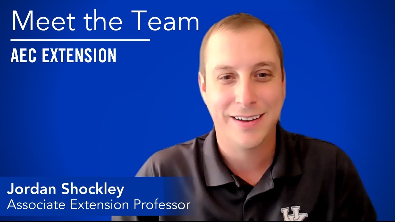 Meet the Team | AEC Extension: Dr. Jordan Shockley - YouTube