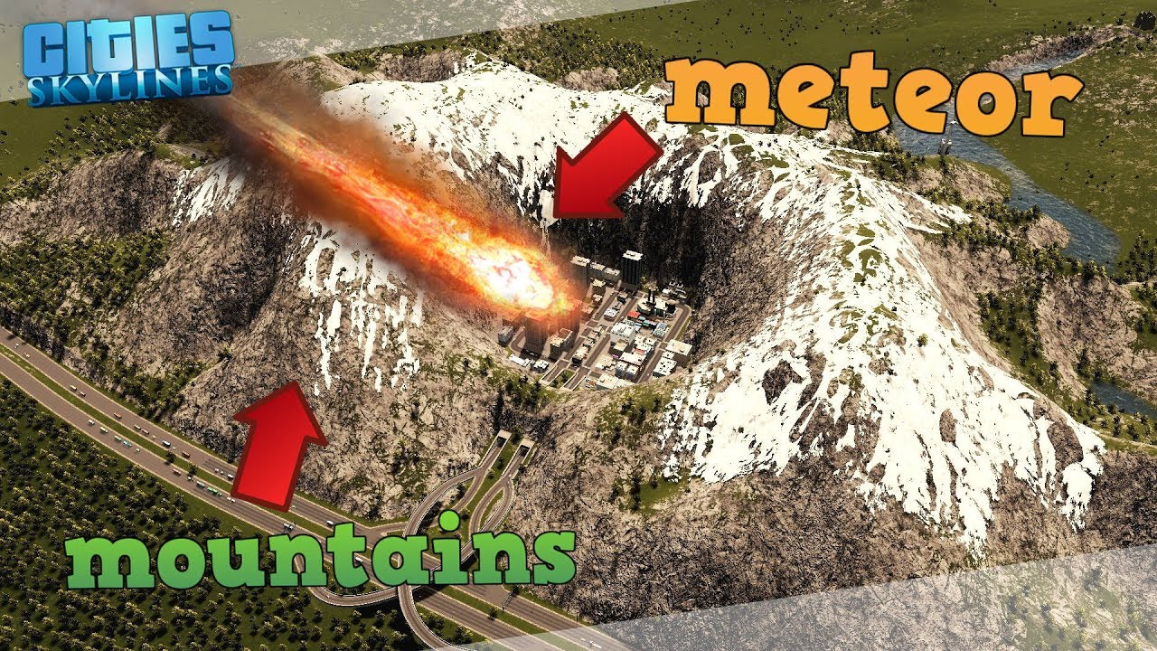 Can mountains protect your city from a meteor strike?! [Challenge ...