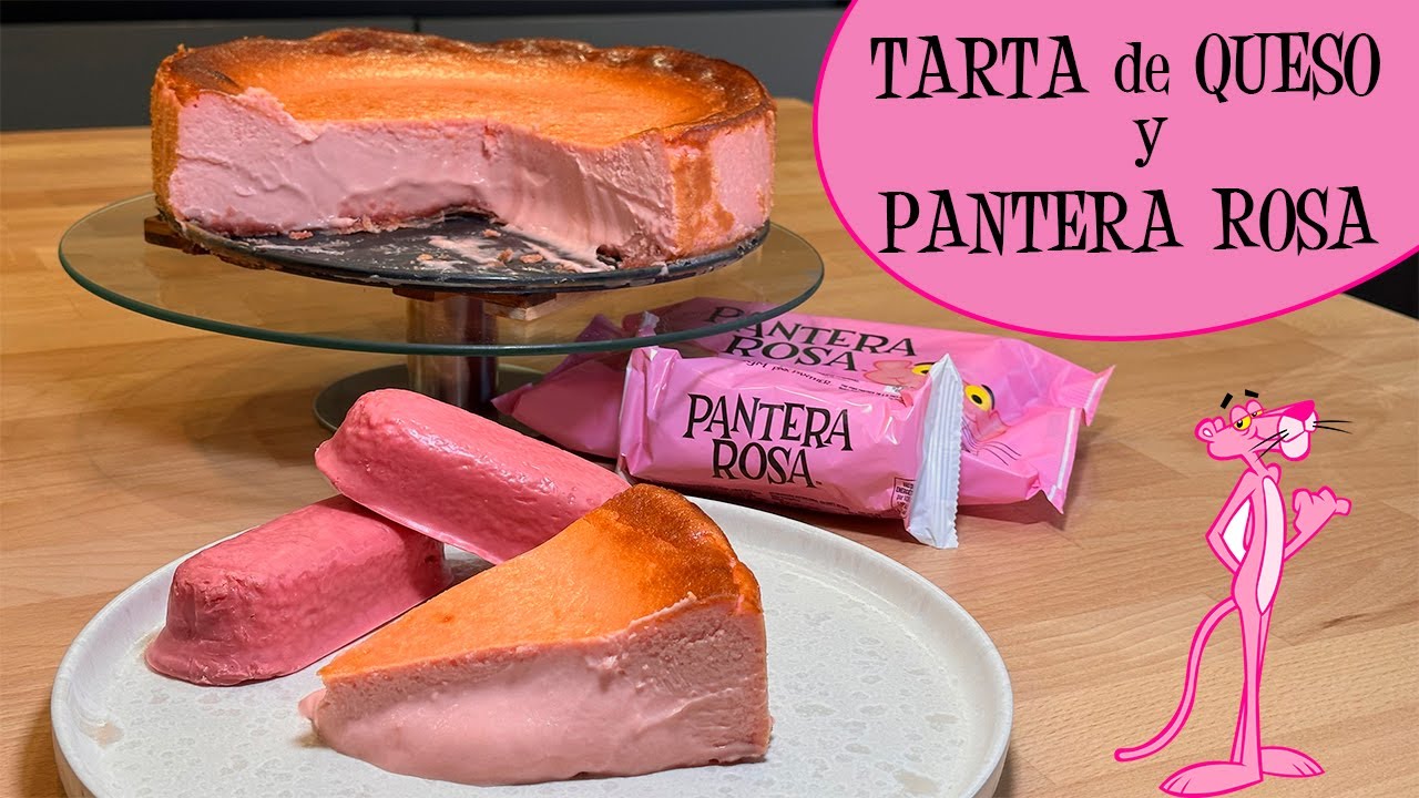 ¡La MEJOR Tarta de Queso y Pantera Rosa que PROBARÁS! 🍰🦩 | Receta ...