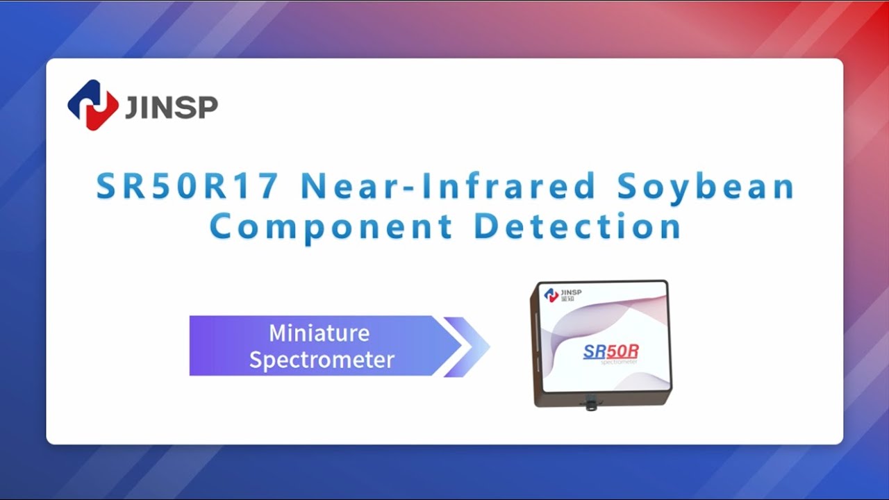 DEMO Video of JINSP SR50R17 NIR Spectrometer Detection Performance of Soybean Component - YouTube