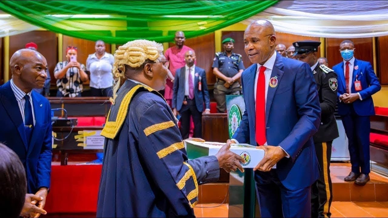 Governor Peter Ndubuisi Mbah presents 2026 Budget to Enugu State House ...