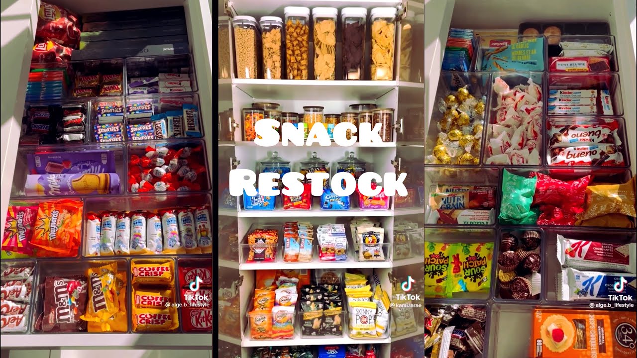 20 minutes of Random Restocking | Snack Restock and organizing Asmr ...
