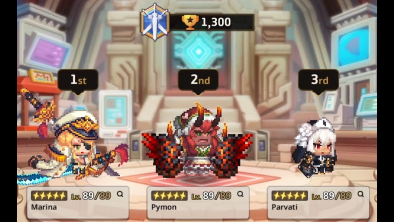 Guardian Tales Arena - Marina - Pymon - Parvati (Week 06/03/2023 Day 1 ...