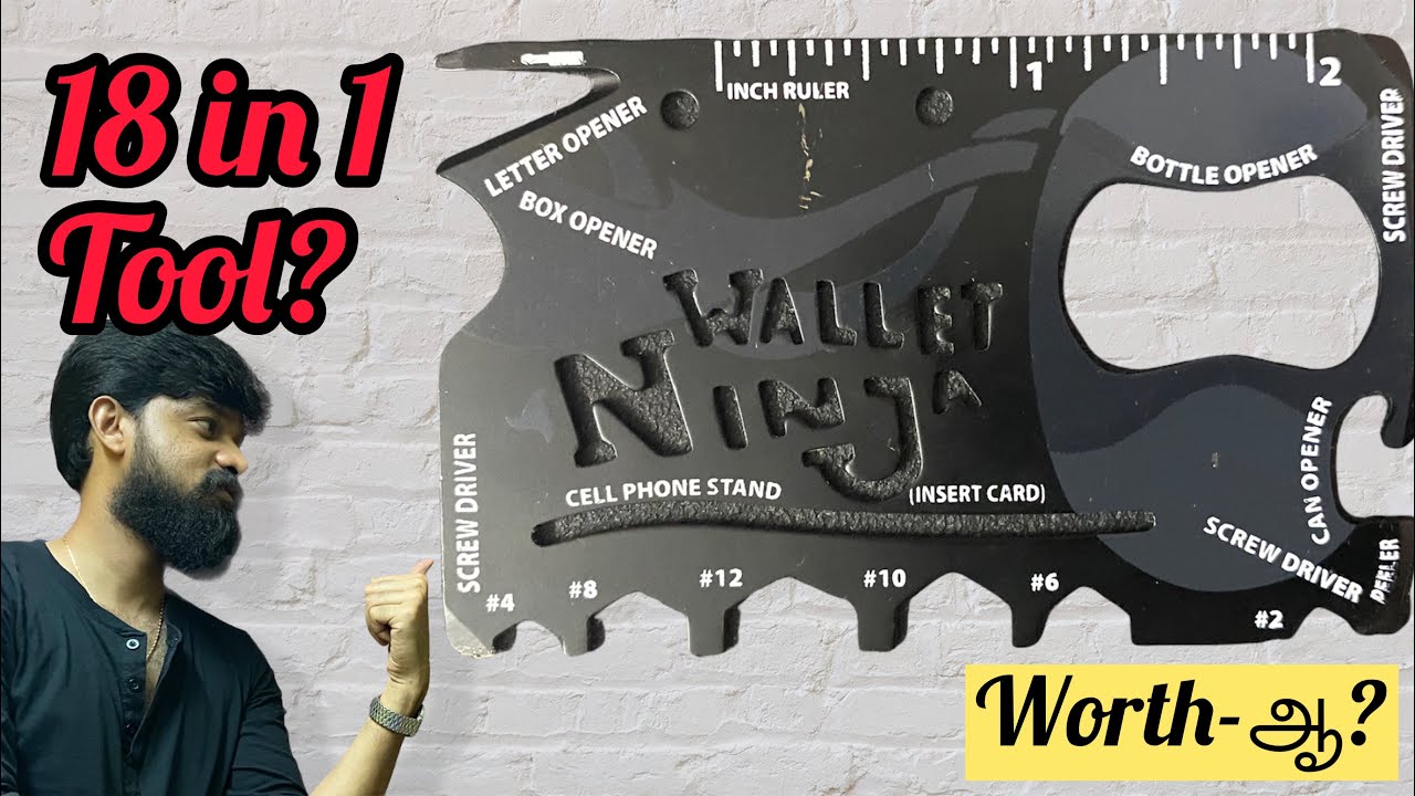 18 in 1 Wallet Ninja worth it? #AwesomeSaamonion | wallet ninja review ...
