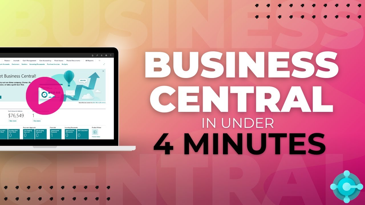 Business Central User Interface in Under 4 Minutes | Dynamics Fanatics ...