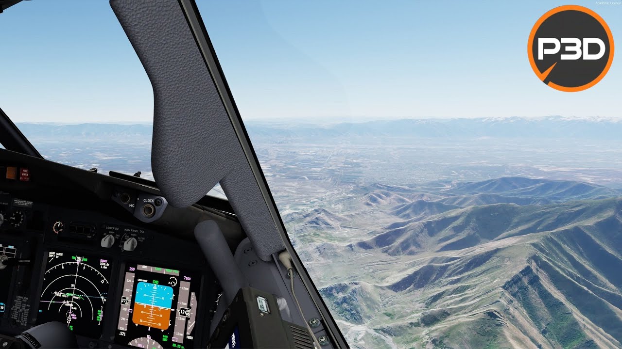 [P3D V5] Active Sky + TrueSKY | San Francisco - Salt Lake City (4K ...