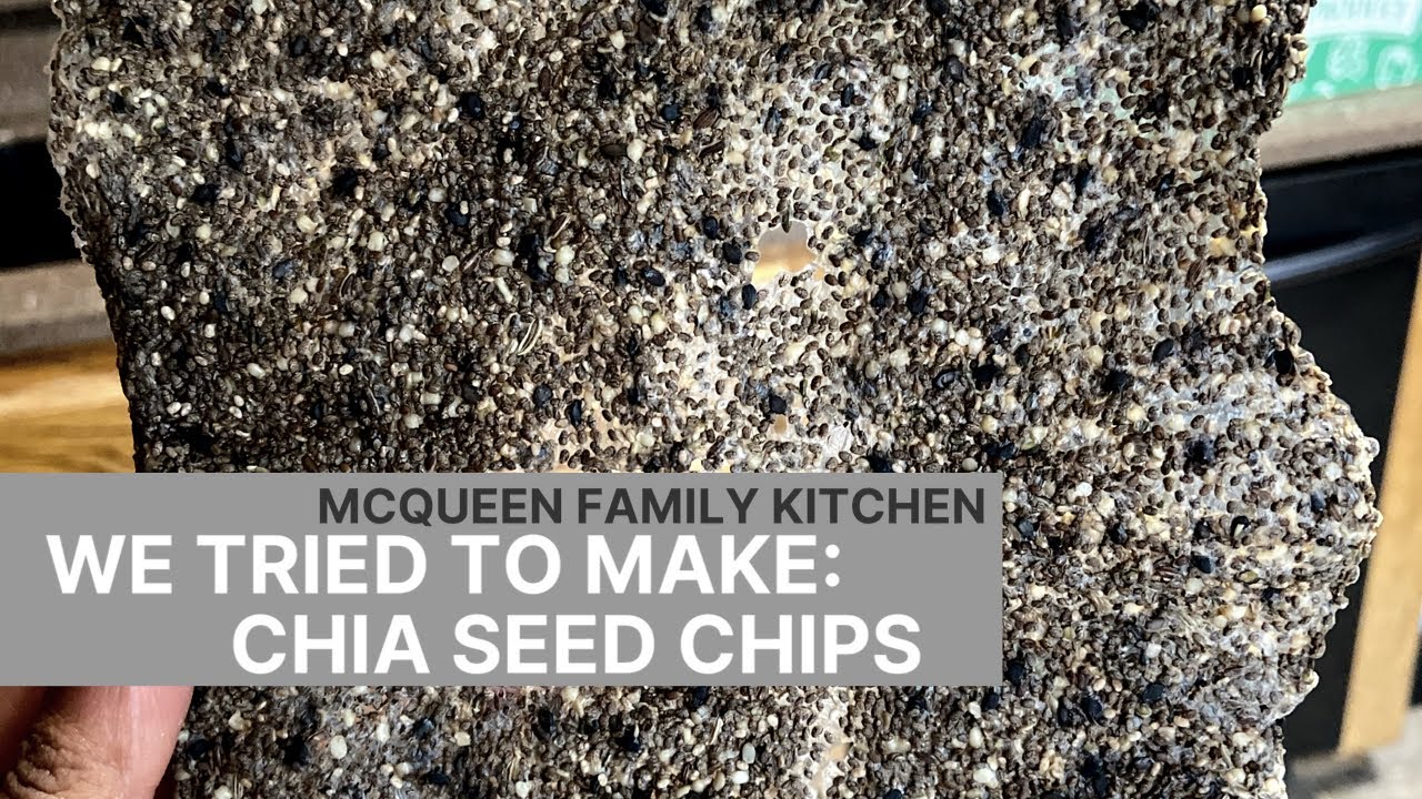 Chia Seed Chips - We watched Tastemade’s 3 ingredient chia seed cracker ...