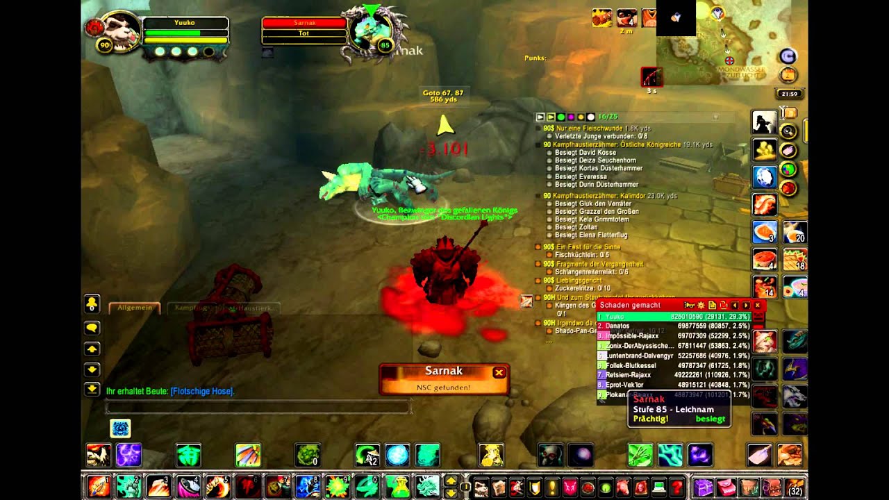 WoW - Rare Mob - Sarnak - YouTube