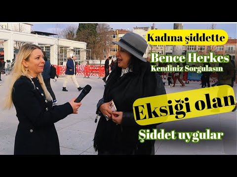 KADINA ŞİDDETE HAYIR #sokakröportajları