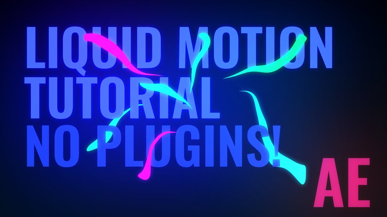 Liquid Motion Animation in After Effects | Tutorial | No Plugins! - YouTube
