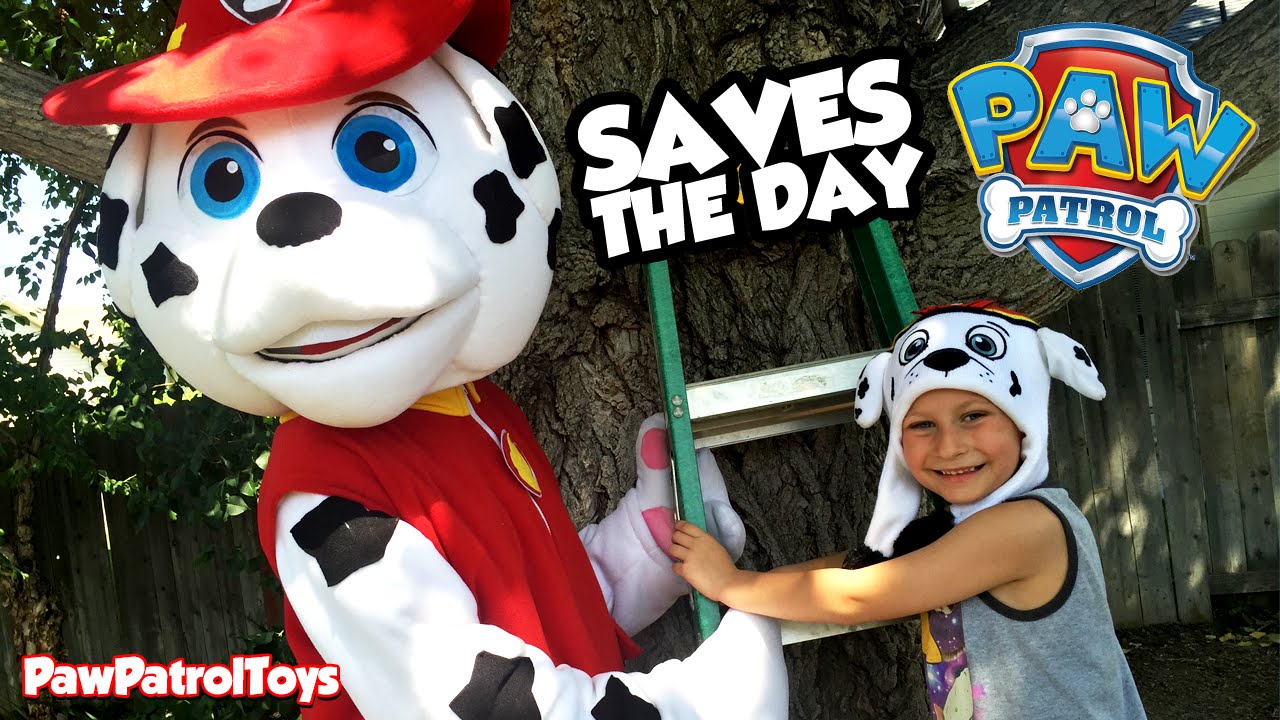 A GIANT MARSHALL from Paw Patrol Helps Johnny Rescue His Paw Patrol Toy ...