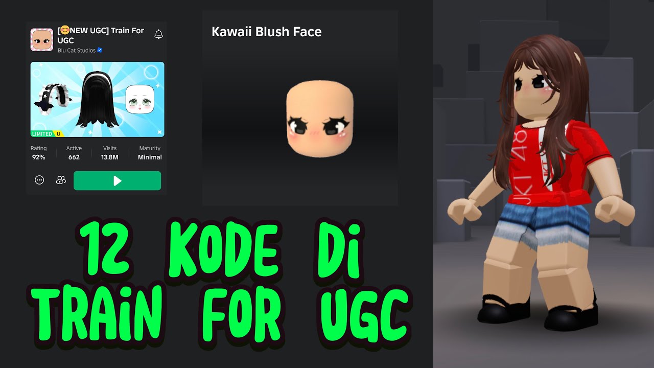 12 REEDEM CODE - TRAIN FOR UGC - ROBLOX 😍😍 - YouTube