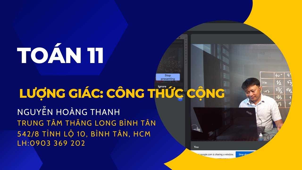 Toán 11. Công Thức Cộng (Lượng Giác) | elearning 247 - YouTube