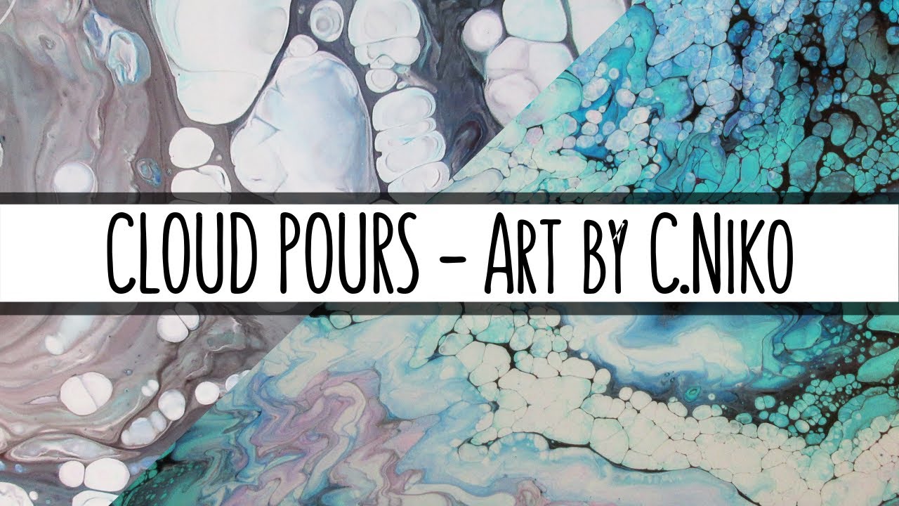 Glowing Cloud Pours (Satin Enamels) - Montreal Artist - Acrylic Pouring ...