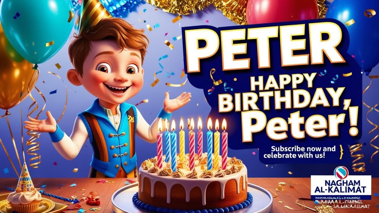 PETER happy birthday song- happy birthday Peter - YouTube