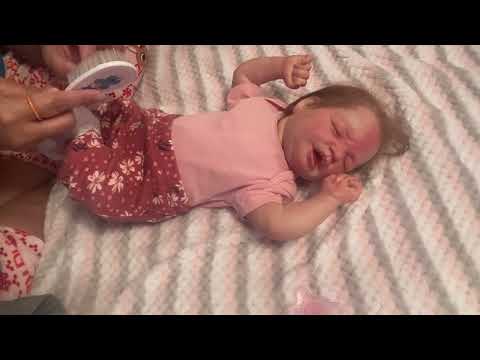 Changing Reborn Kensley into her new outfit - YouTube