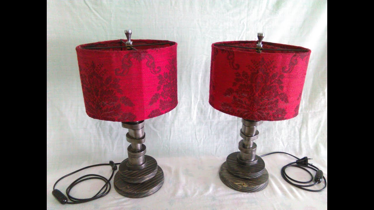 Table lamp making - YouTube