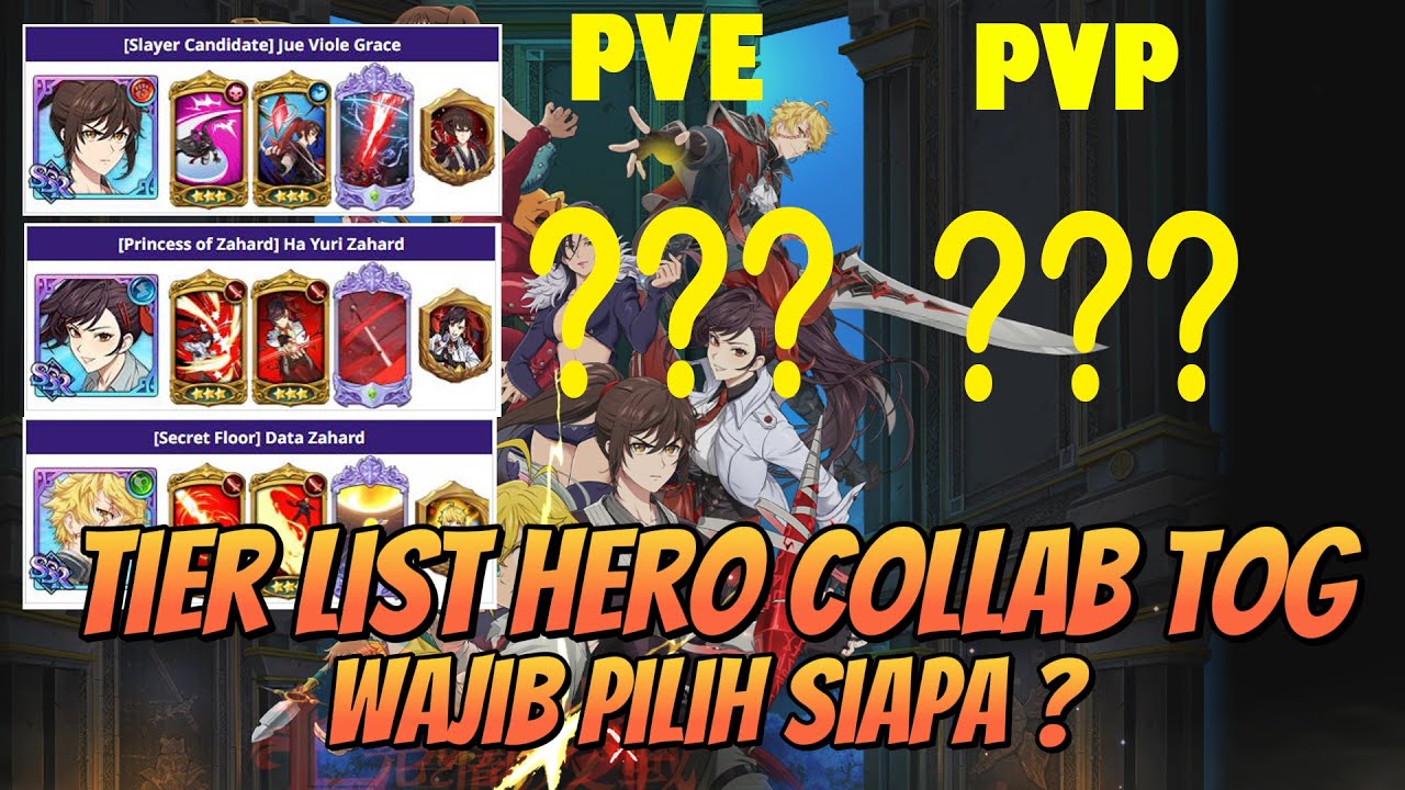 Tier List Collab TOG !! Wajib Pilih Siapa ?? Tonton Video ini Supaya Ga ...