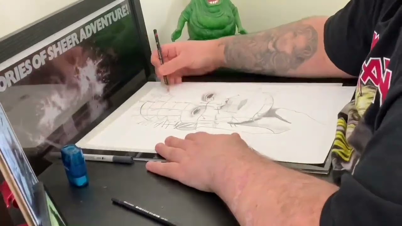 Drawing Time-Lapse 12 Pinhead from Hellraiser - YouTube