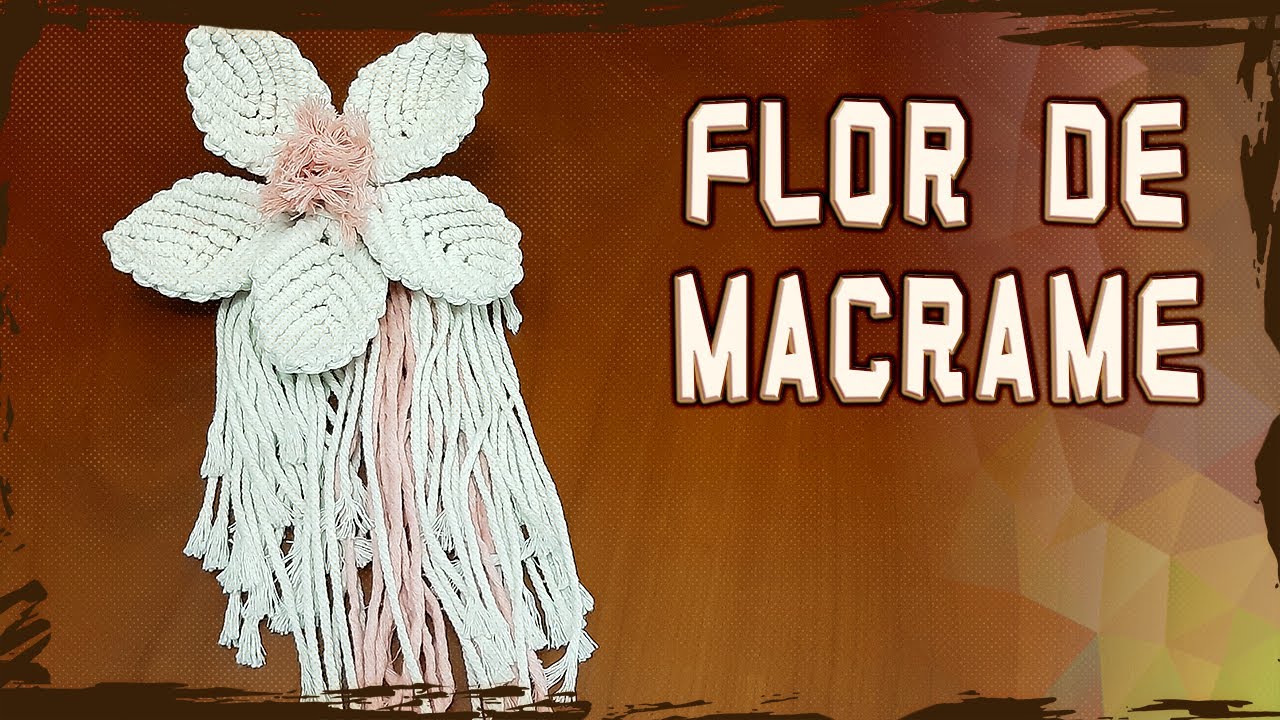 Flor de Macramé Paso a Paso - YouTube