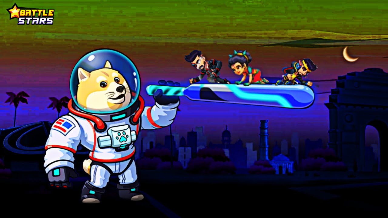 ASTRO DOGE SKIN GAMEPLAY IN DELHI MAP | BATTLE STARS GAMEPLAY - YouTube