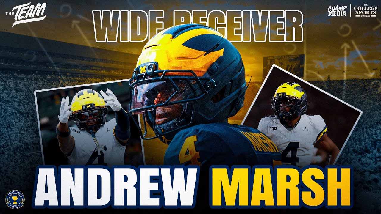 189 YARDS?! Michigan Freshman Andrew Marsh DESTROYS Records in Iconic ...
