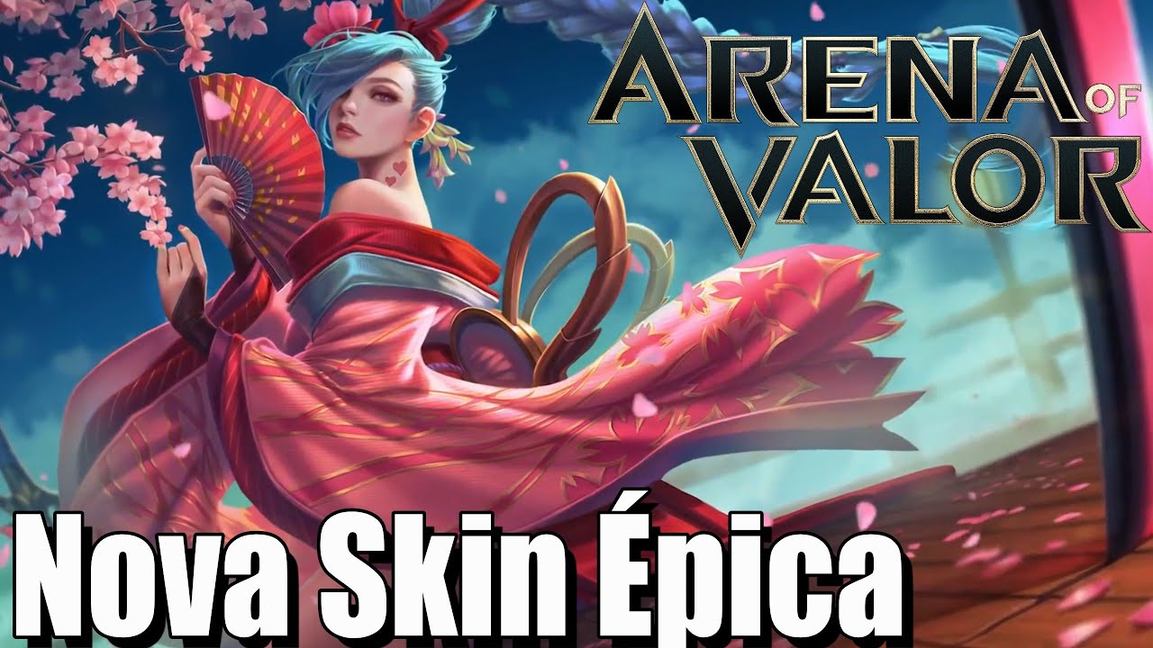 AIRI - NOVA SKIN ÉPICA SAKURA - ARENA OF VALOR - YouTube