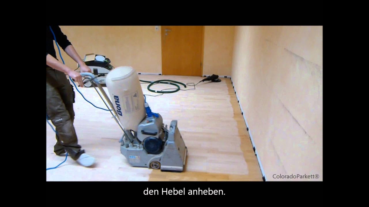 Parkett schleifen - So geht's richtig (Tutorial) - YouTube