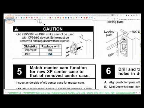 Von Duprin Co 954 Strike For Xp99 Mullion - YouTube