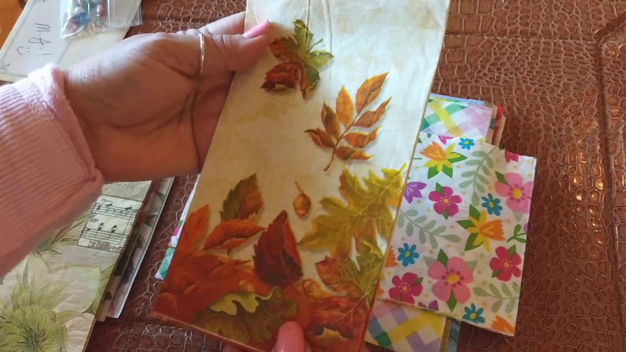 Paper Napkins Winning from Pam "Shabby Vintage Dreams' - YouTube