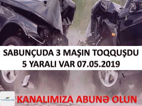 Sabunçuda 3 maşın toqquşdu: 5 yaralı var 07.05.2019