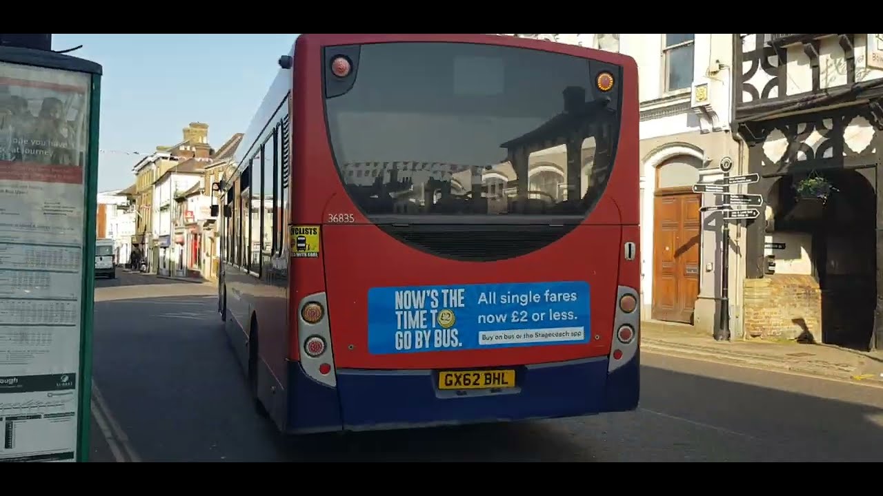 Here is the stagecoach bus 36835 on the number 46 in Farnham Thursday 8 ...