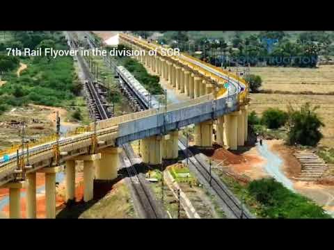 Rail over rail bridge at Gudur - YouTube