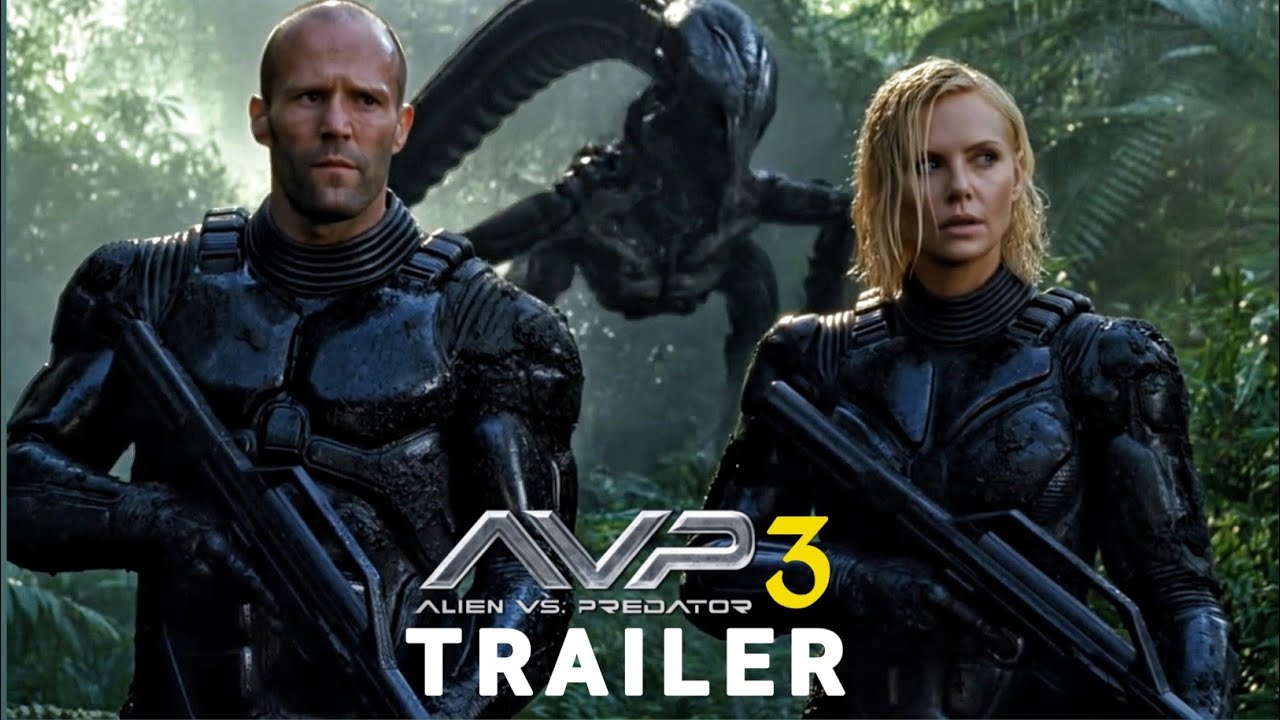 ALIEN VS PREDATOR 3 - concept Trailer | Jason statham , Charliz therone ...