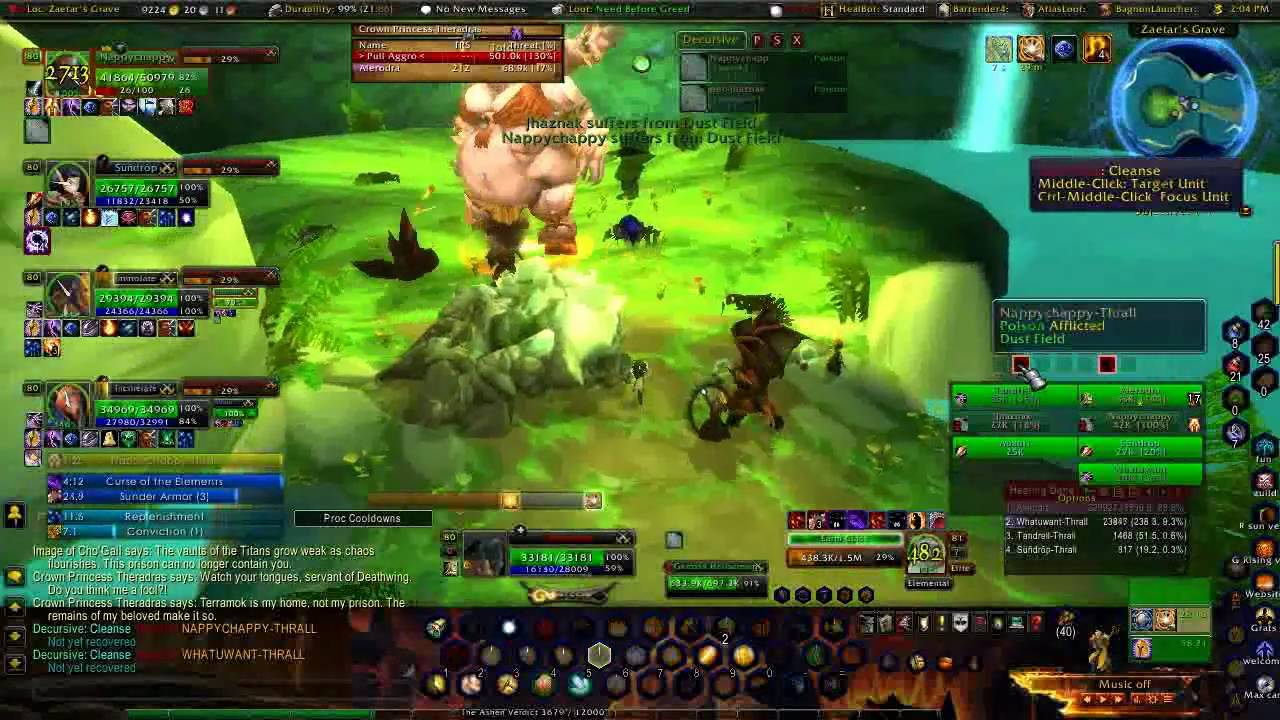 World of warcraft cata mini-bosses Crown princess Theradras - YouTube