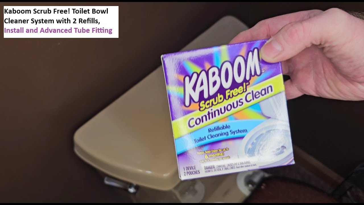 Kaboom Scrub Free! 5 Minute Install Toilet Bowl Cleaner System with 2 ...