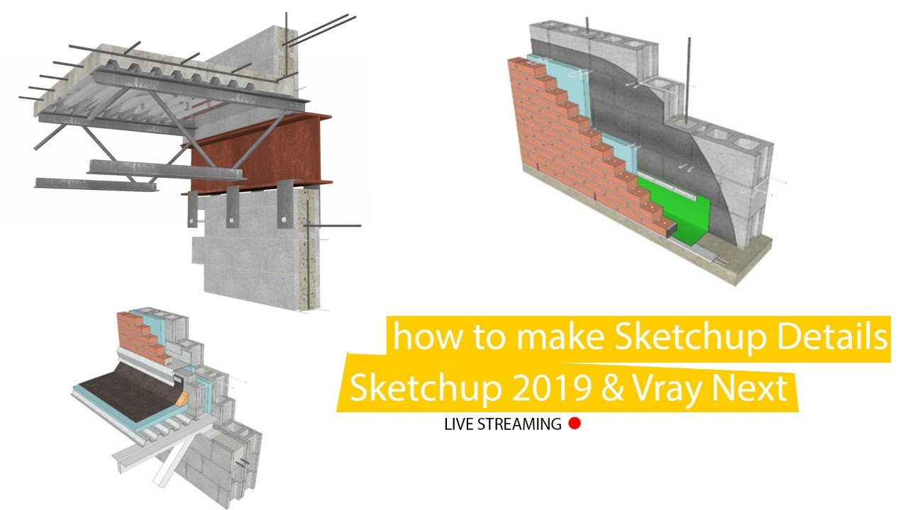 Construction Details in Sketchup 2019 - YouTube