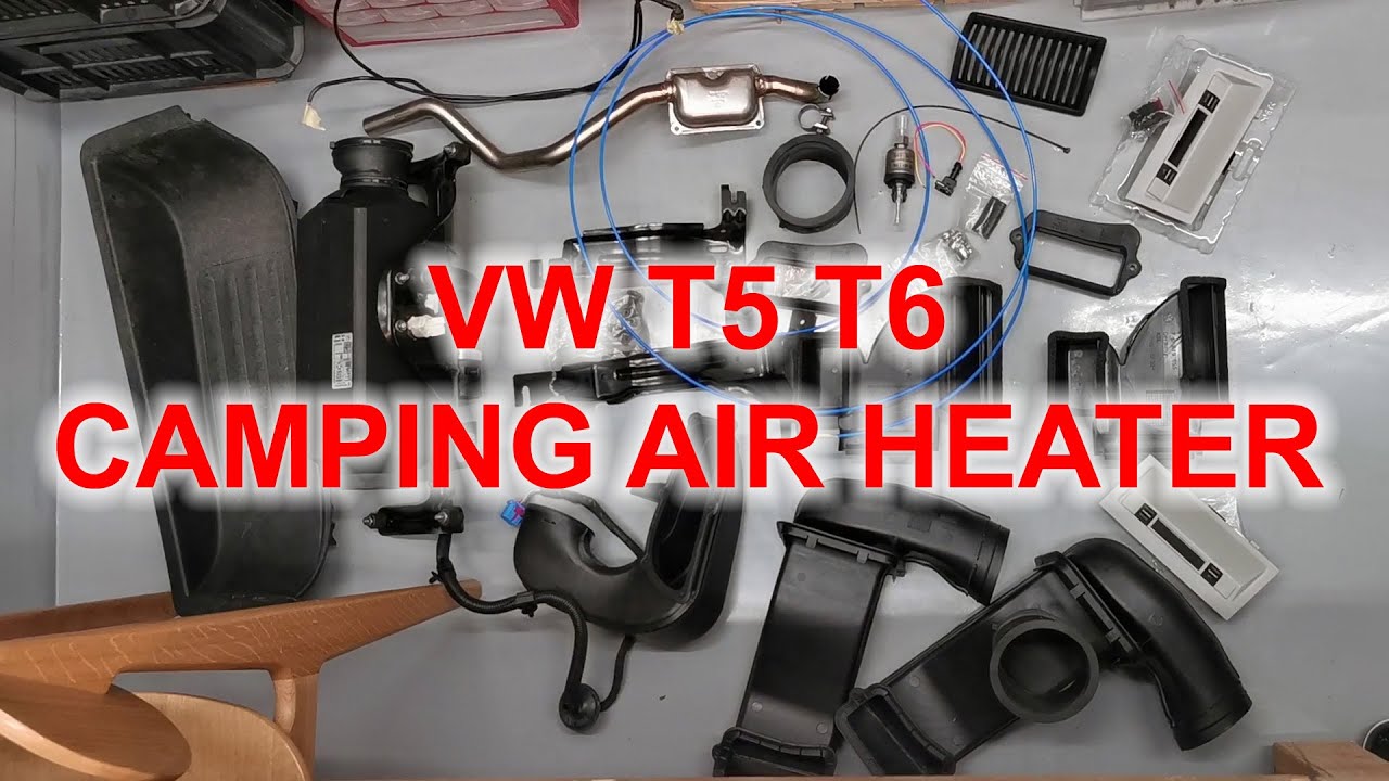 T6 T5 Camping Air Heater install overview factory spec p1 - YouTube