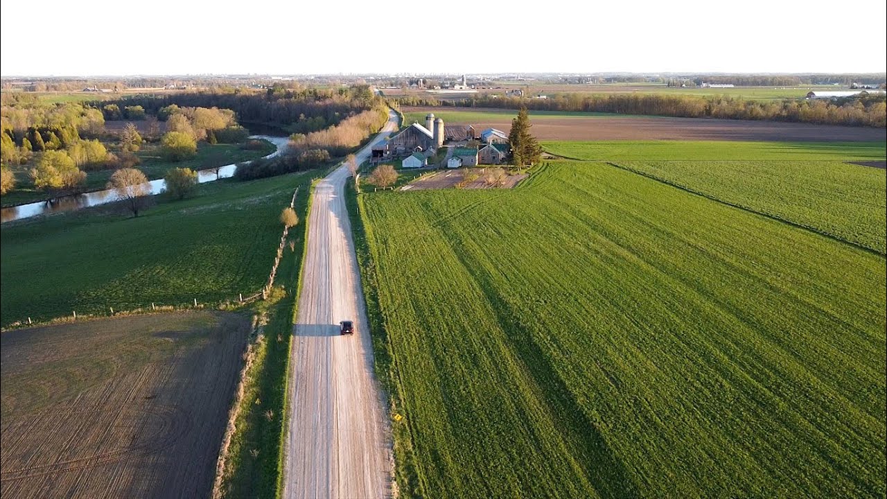 【航拍】加拿大春天终于来了 ｜安大略省南部乡村垄上行 ｜ Spring in Canada is coming | Southern ...