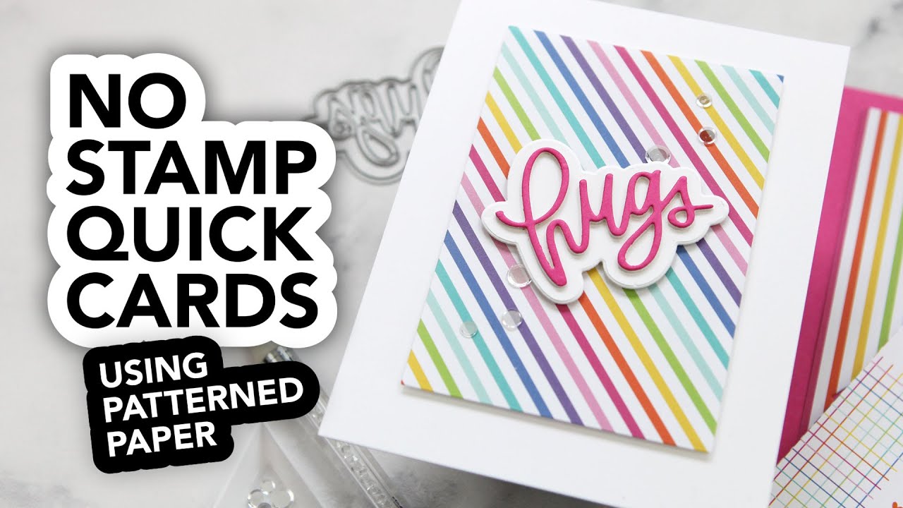 QUICK CARDS! a five-minute, no-stamping card project you can do, using ...