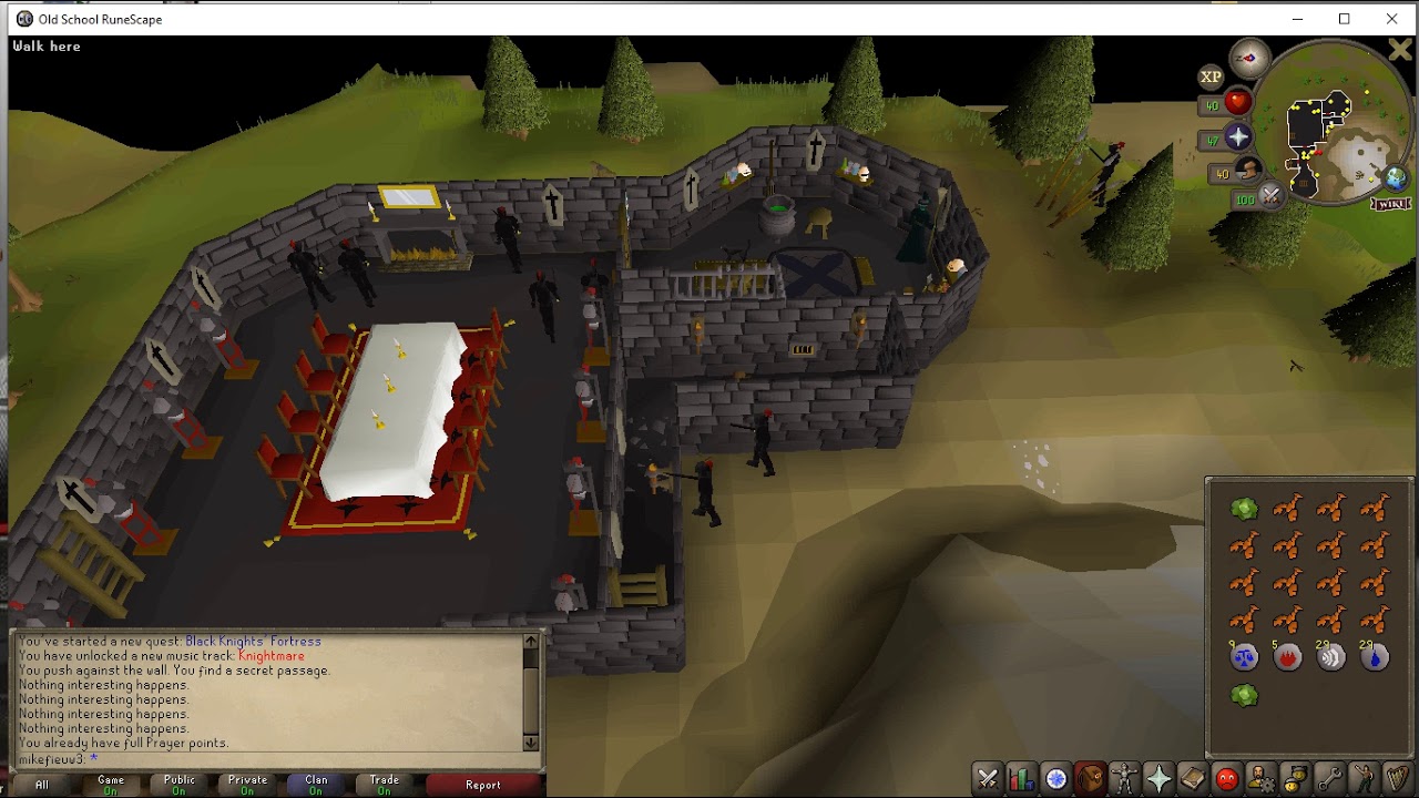 OSRS-Europe F2P How to complete Black Knight's Fortress quest - YouTube