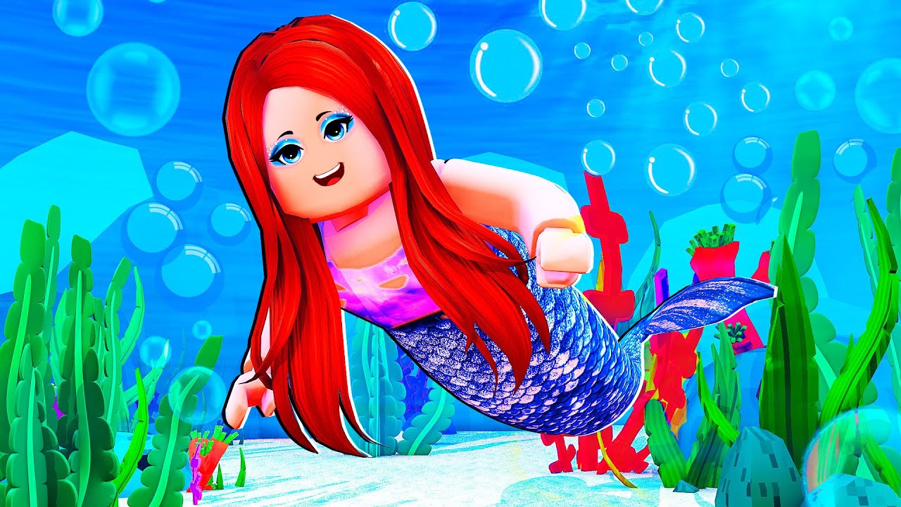 SARAH VIROU UMA SEREIA AQUÁTICA - Roblox Mermaid Life - YouTube